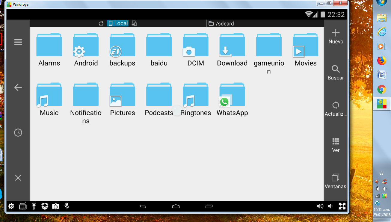 Acceso Directo: Windroye: Un emulador poco exigente para Android