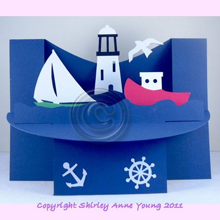 Shirley's Cards: 3D Boat Card