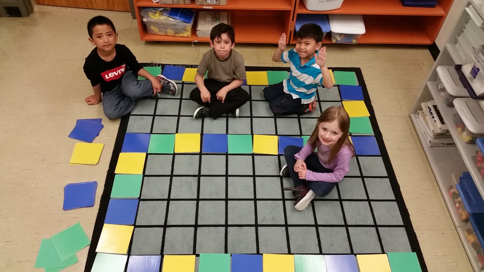 Mrs. Grant's Kindergarten Corner - Room 9: Learning Carpet patterning