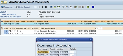 SAP FICO Central: Distinguish FI Documents Doc Type for corresponding ...
