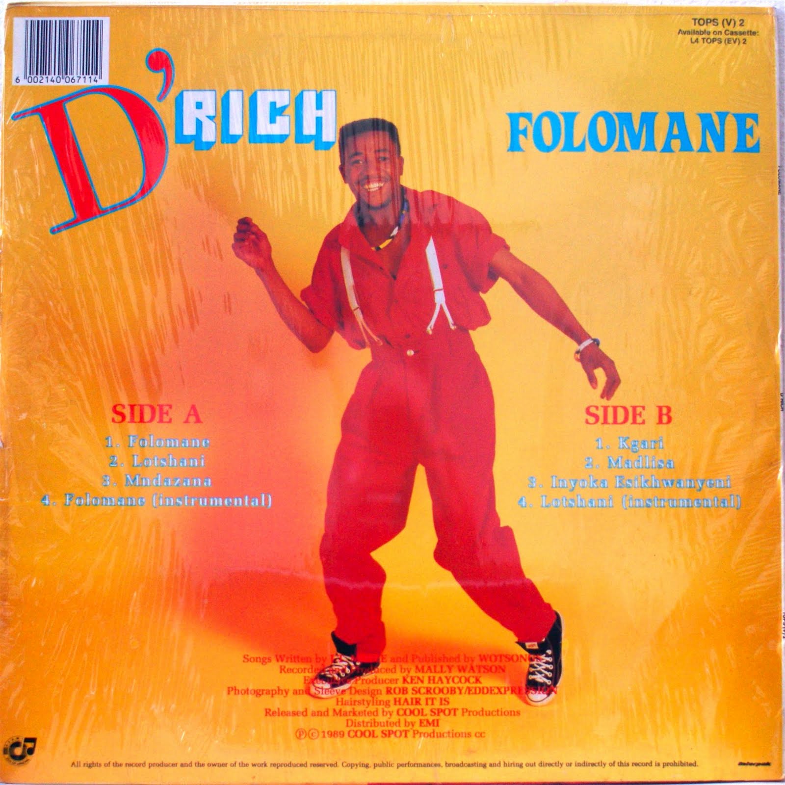 Afro-Synth: D'RICH - Folomane (1989)