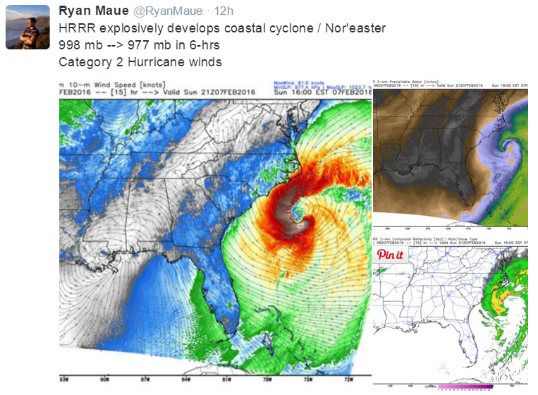 Hurricane Harbor: Winter Storm MARS! From Coast of Carolina to New ...