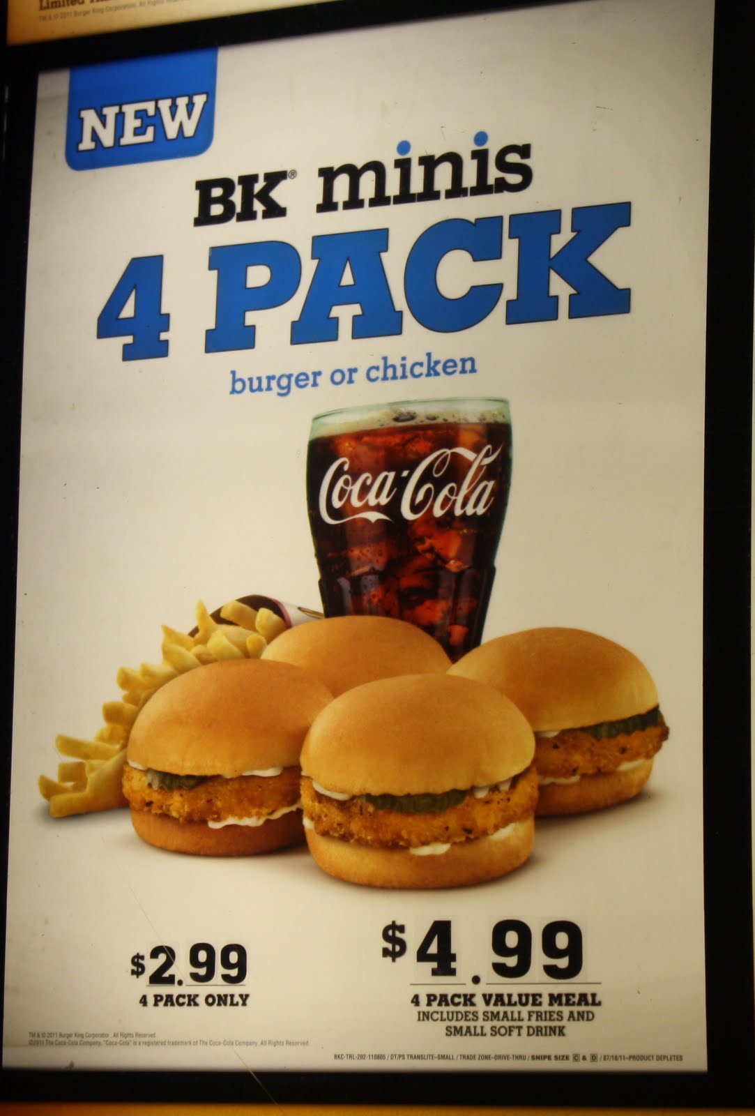 An Immovable Feast: Fast Food Review: Burger King Chicken Minis