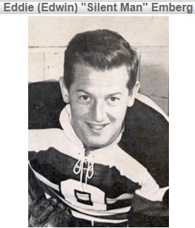 Eddie Emberg; First Player Ever to Debut in Playoffs and Score