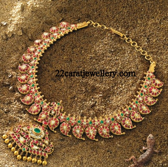 Mango Mala (Mango Maalai, Manga Mala) Temple Jewellery Gallery ...