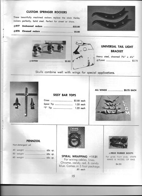 AEE Choppers: fourth installment of 1969 AEE catalog