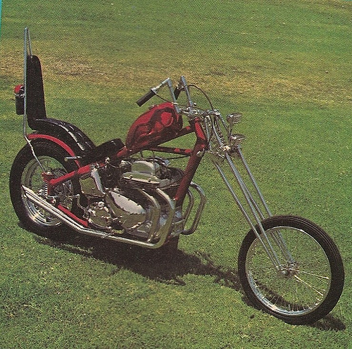 dudleys basement: some ariel square four chopper pics
