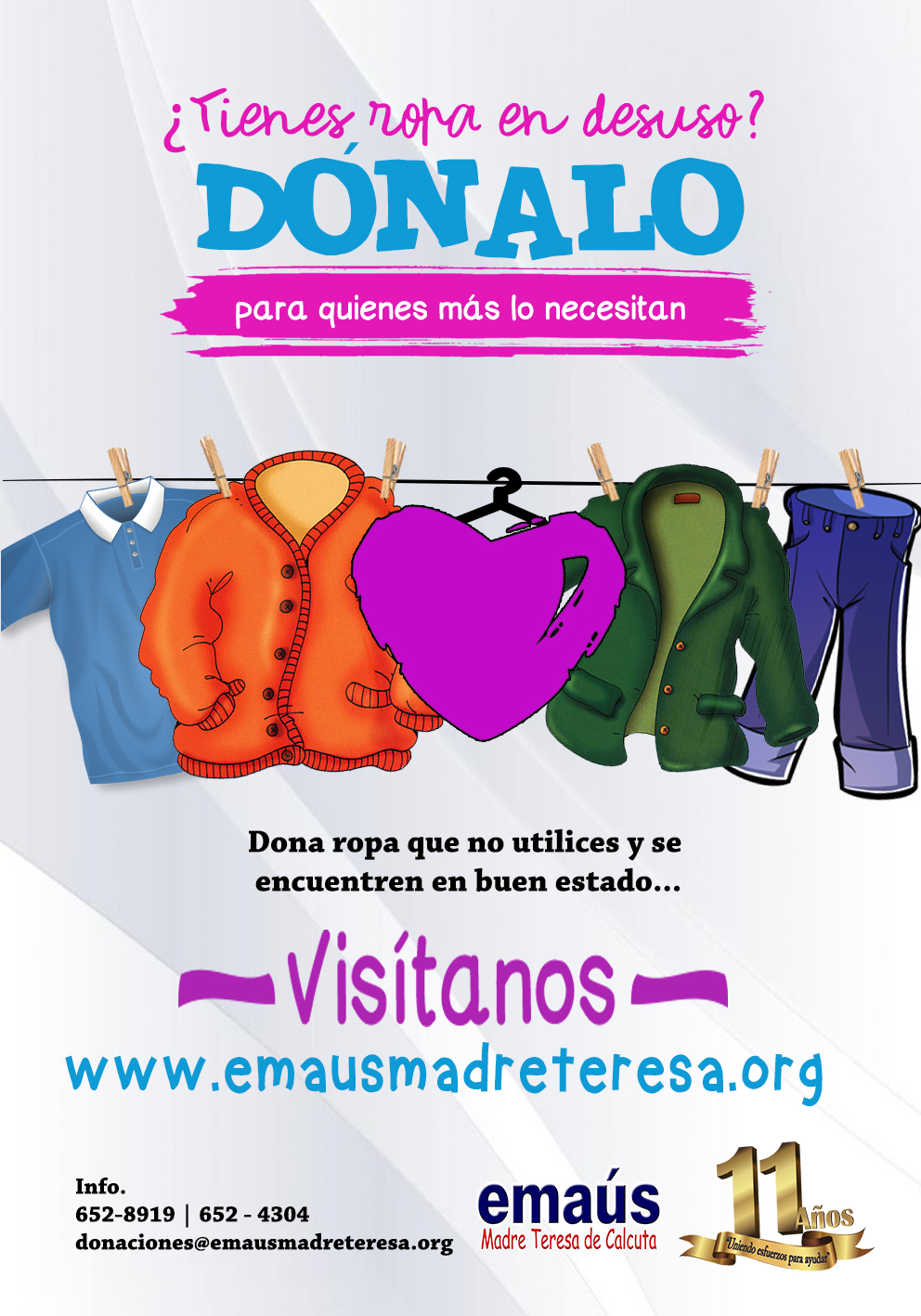 Traperos de Emaus Madre Teresa de Calcuta: donacion de ropa usada