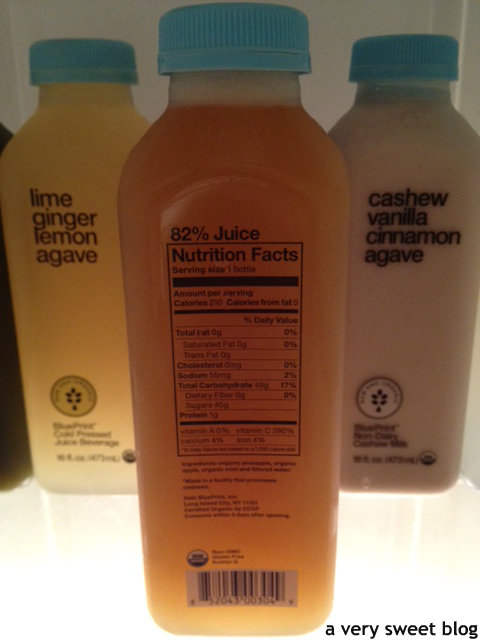 BluePrintJuice: Bottled Juice To Go | A Very Sweet Blog