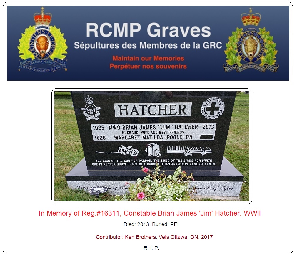 RCMP/GRC Grave Discovery & Information Website: www.rcmpgraves.com: In ...