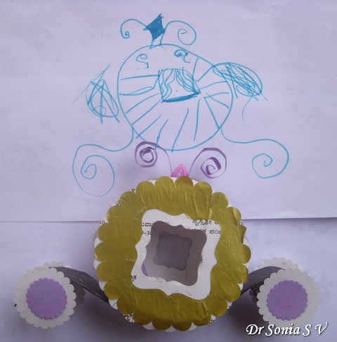 Cards and Crafts : Chariot Shaped Card Tutorial and Beckie's Blog Hop