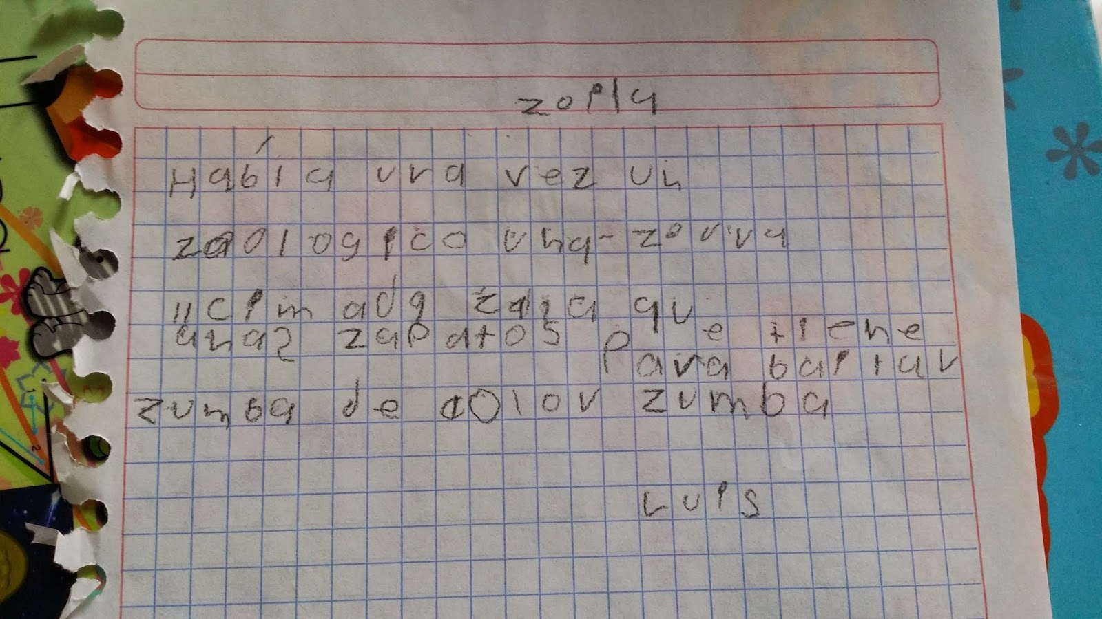 PREESCOLAR 3 SCOUT: Creando cuentos con la letra Z