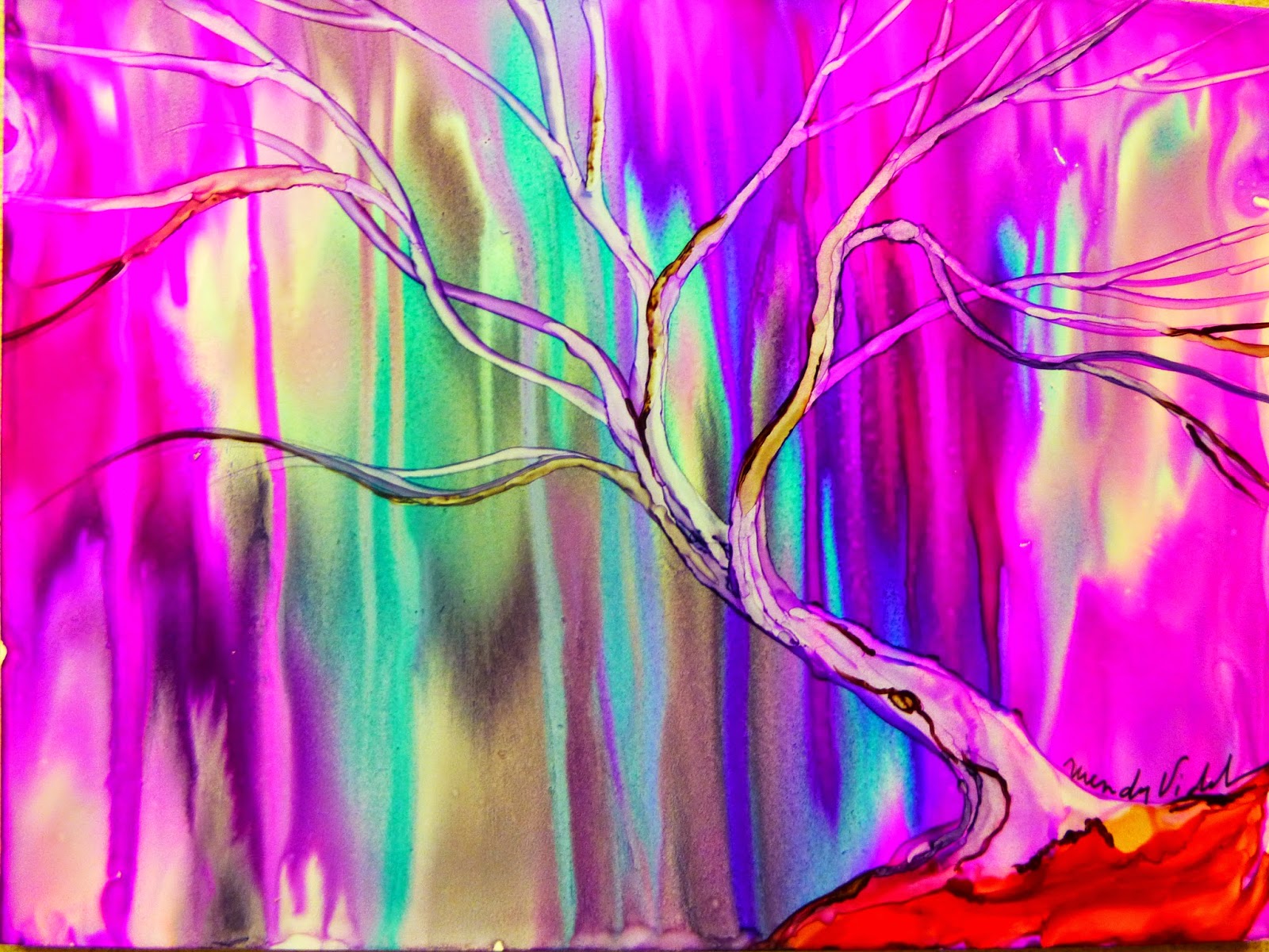 Alcohol Inks on Yupo: Learn how to paint with alcohol inks