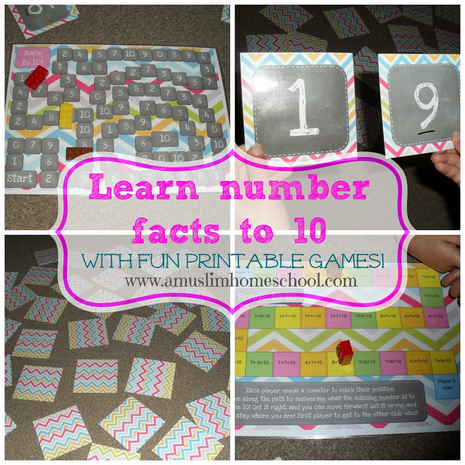 Iman's Home-School: Number Bonds to 10 Learning Pack