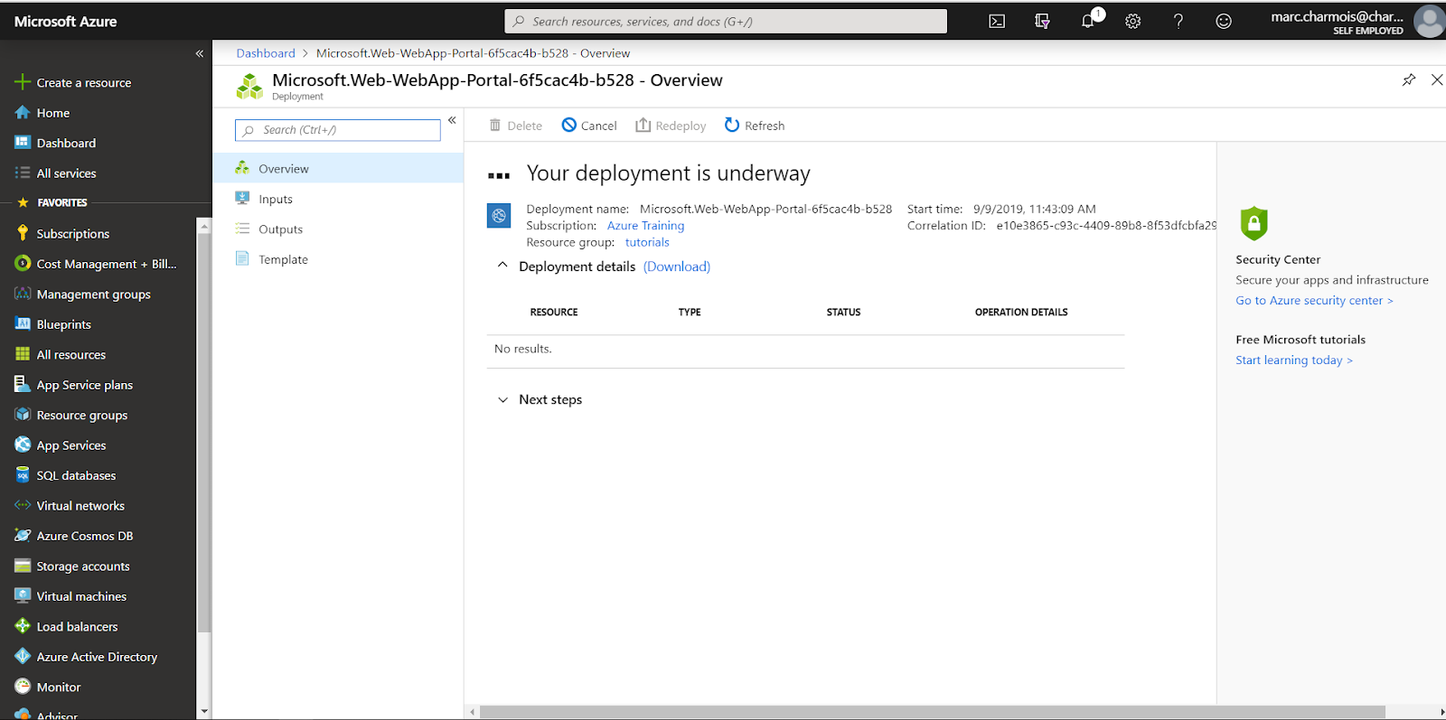 Azure & Co: Build a Node.js application and deploy it (git push) to an Azure Linux Web App ...