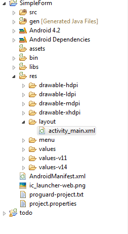 android-simple tutorials with example: A simple form : Button-EditText-TextView