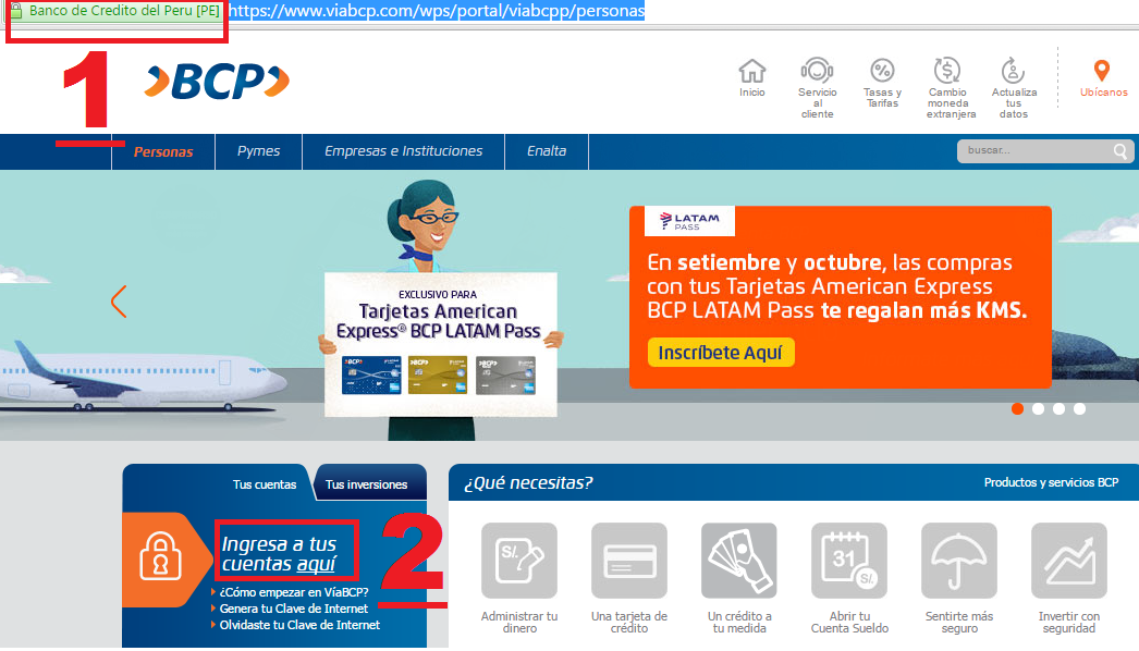 PC y MOVIL: Como ingresar a mi banca por Internet de BCP