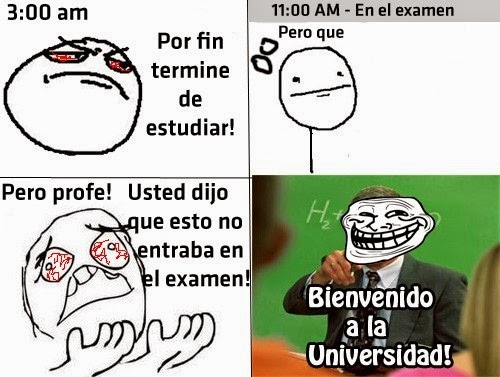 Los mejores memes de examenes ~ Matando el tiempo.