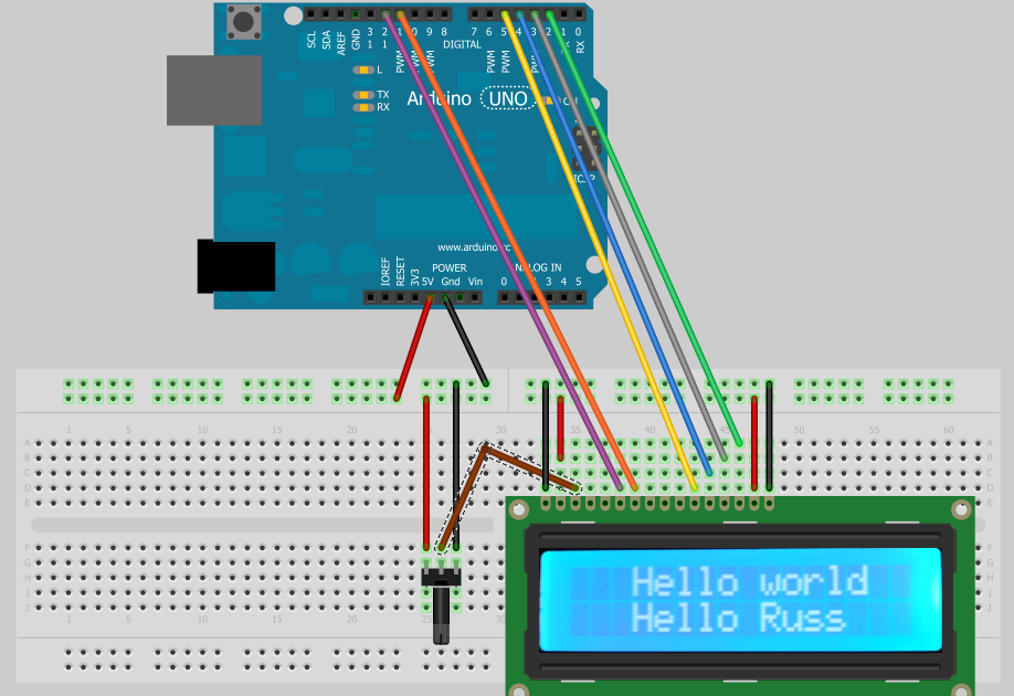 Tech That!: Arduino 2x16 LCD display.