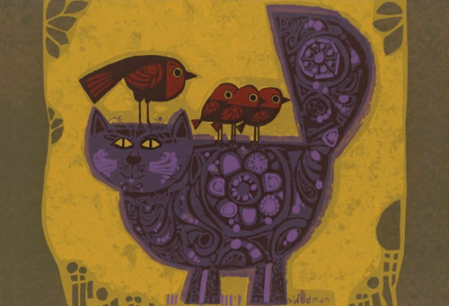 My Owl Barn: David Weidman's Mid-Century Artwork on Homeware Collection