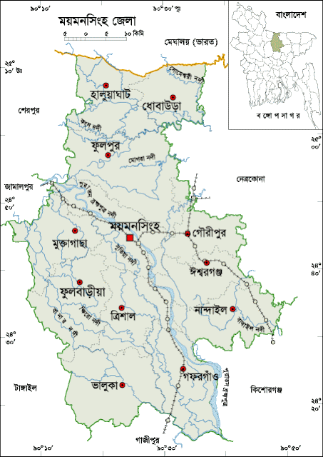 Bangladesh Map All: Mymensingh Map