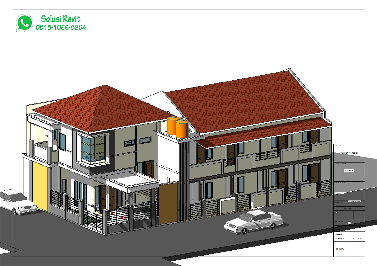 Belajar Revit : Contoh Desain Rumah Menggunakan Revit - 3 ~ Kursus ...