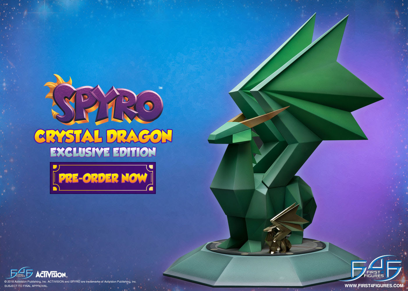 Spyro the Dragon - Crystal Dragon Statue (First 4 Figures)