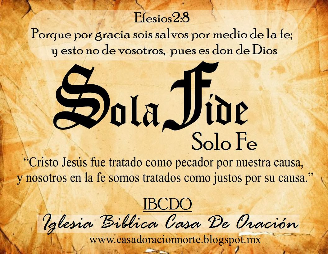Casa De Oración: SOLAMENTE FE