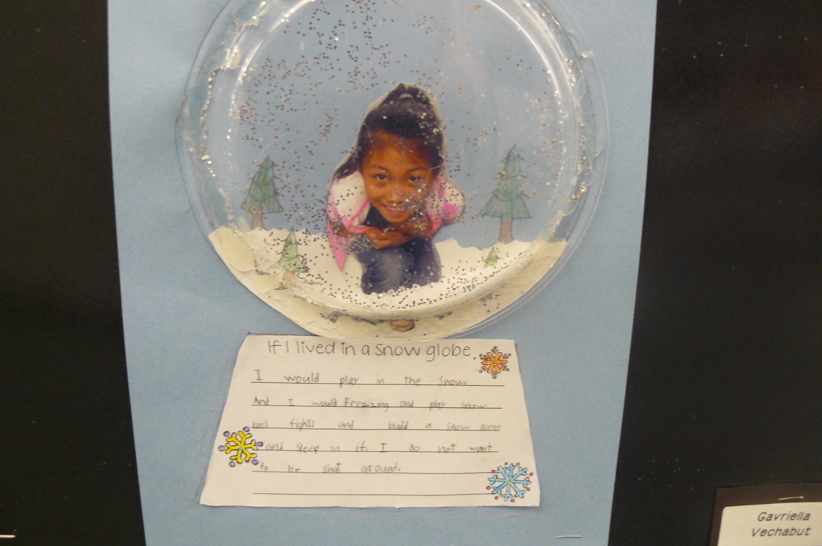 Second Grade in Room 206: If I Were Stuck in a Snow Globe!
