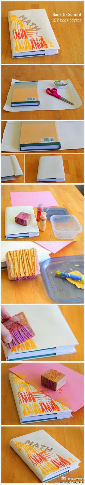 DIY : Book Cover - Diy And Crafts