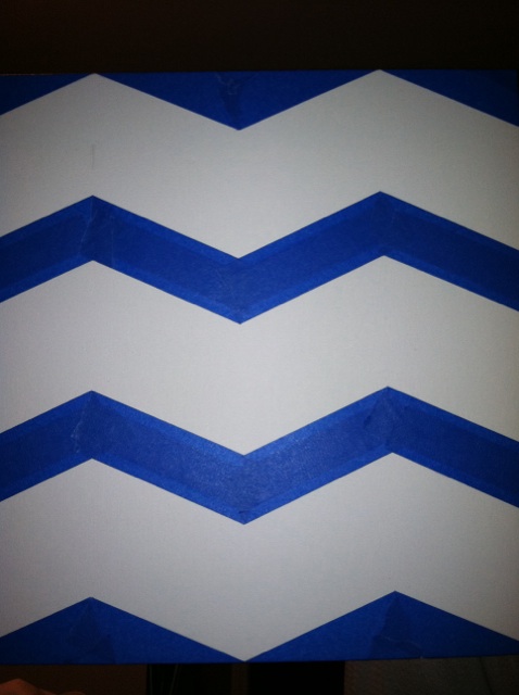 First Grade Frenzy: Chevron Wall Art Tutorial