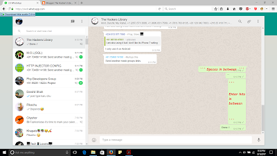 How to send Blank/Empty Message on Whatsapp..! ~ The Hacker's Library