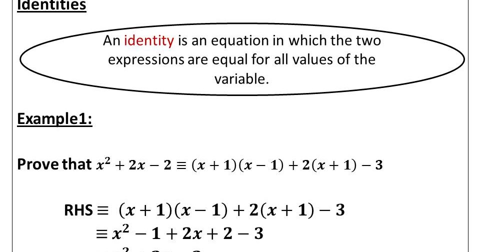 Math11: SEMESTER 2 - CHAPTER -1: MORE ALGEBRA