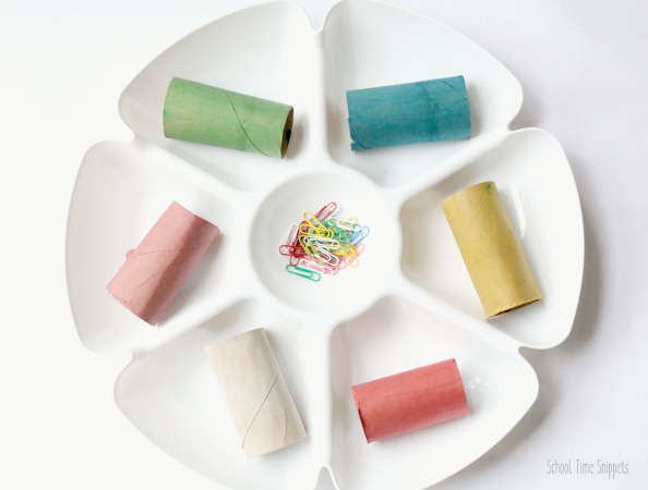 Paper Clip Color Matching Activity for Fine Motor Skills | School Time ...