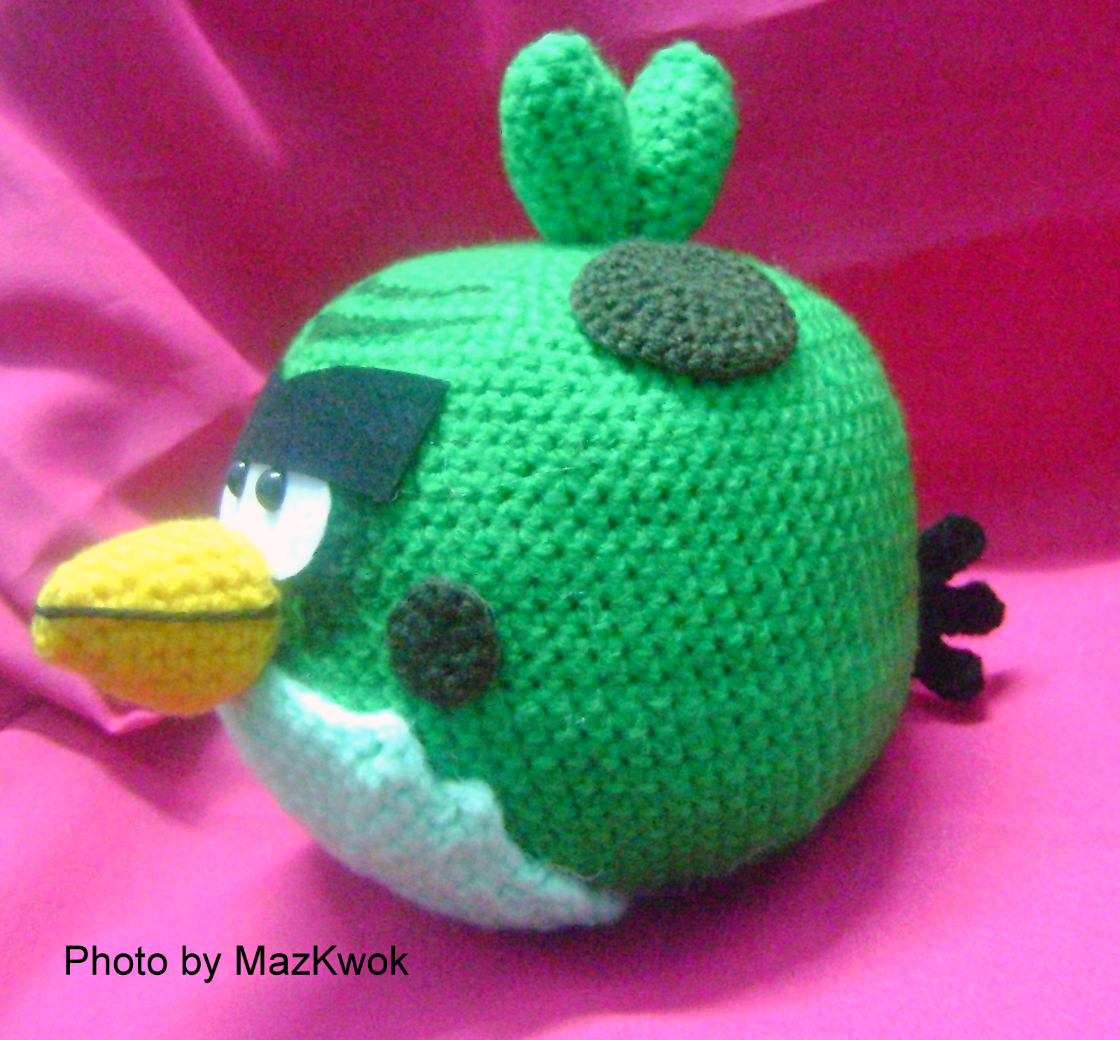 Green Angry Bird Space