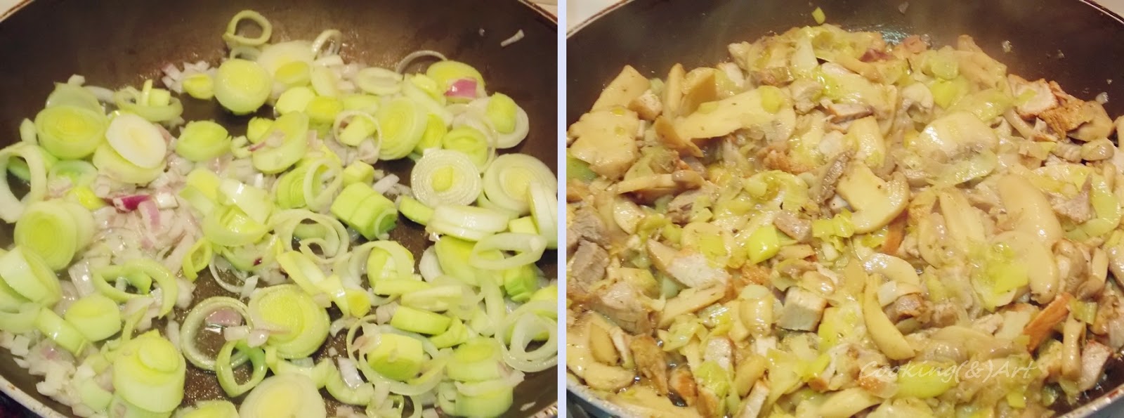 Τάρτα με πράσο & απάκι Κρήτης / Tart with leek & Salted and smoked pork ...