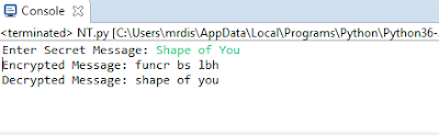 Message Encryption and Decryption Python - PROGRAMMING