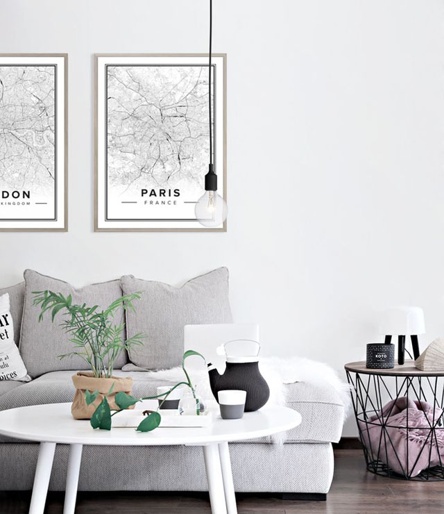 LA VALSE D´AMELIE: LA OPCIÓN LOW COST DE LÁMINAS DE MAPAS Y ANDY WARHOL