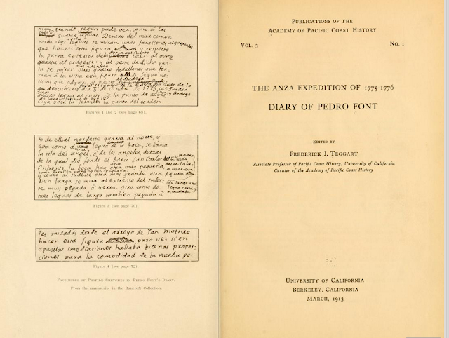 Alta Californiano: Highlight: Diary of Pedro Font, Anza Expedition 1775 ...