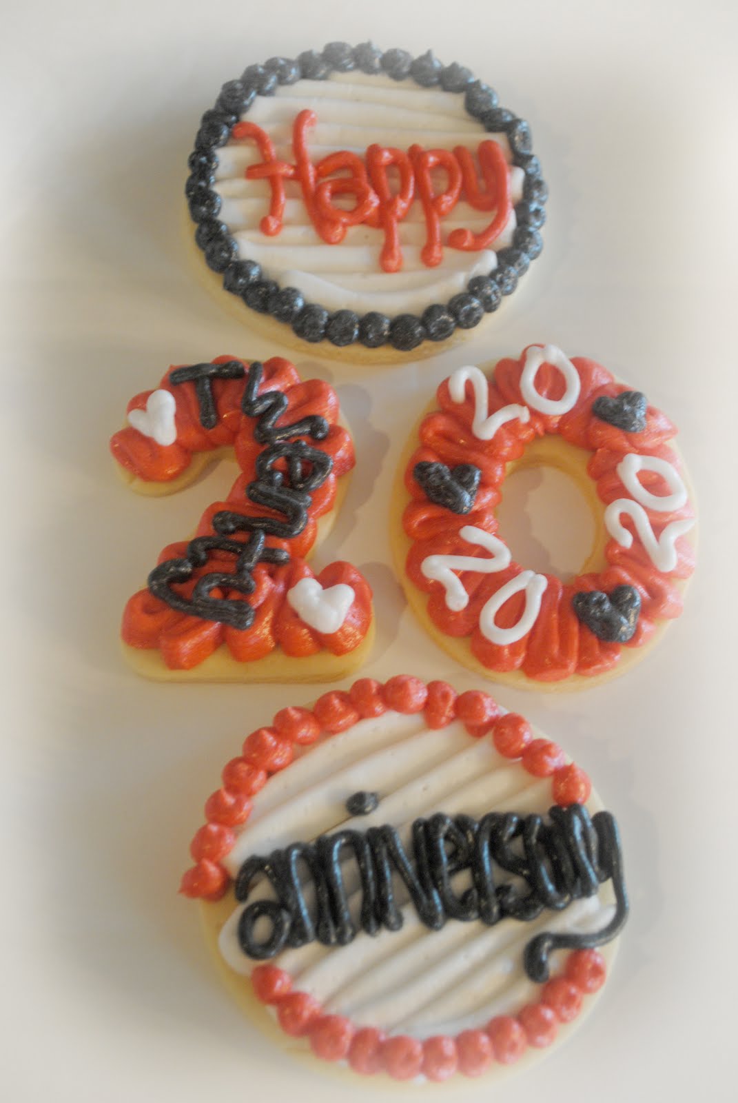 Candace's Cookie Creations: Happy 20th Anniversary Cookies