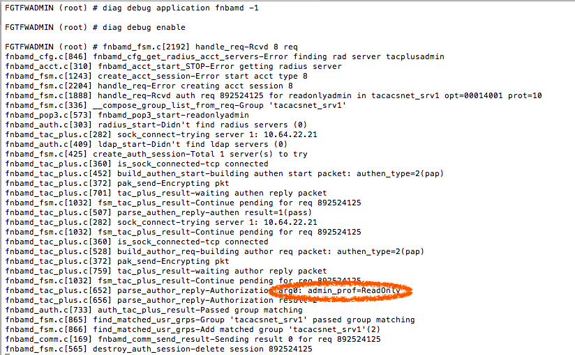Ken Felix Security Blog: tacacs.net and fortigate