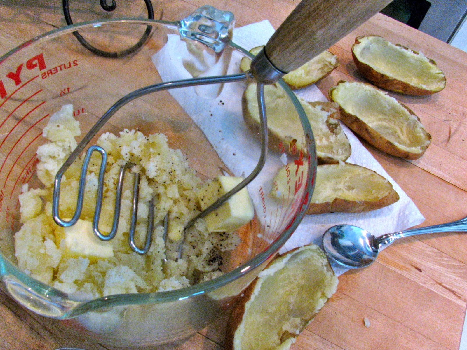 Rita's Recipes: Potato Boats ~Twice Baked Potatoes