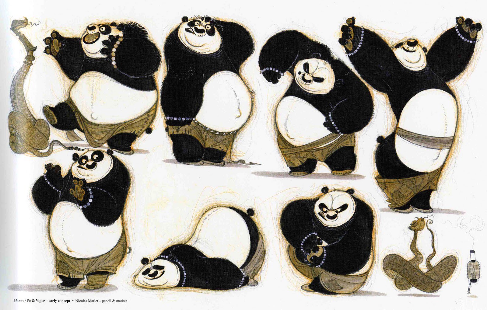 Cartoon Concept Design: Kung Fu Panda Model Sheets