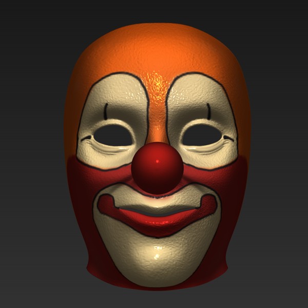 funny-clay-clown-mask-3d