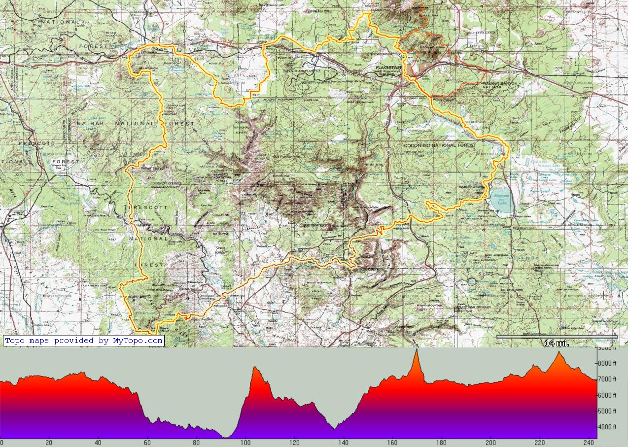 bikepacking.net > Desert Southwest (CO,AZ,UT,NM) > Coconino 250 (2012 ...