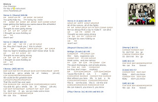 History - One Direction Lyrics and Notes for Lyre, Violin, Recorder ...