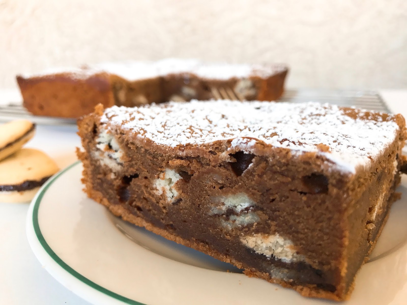 Chocolate Cake with Mint Milano Cookies