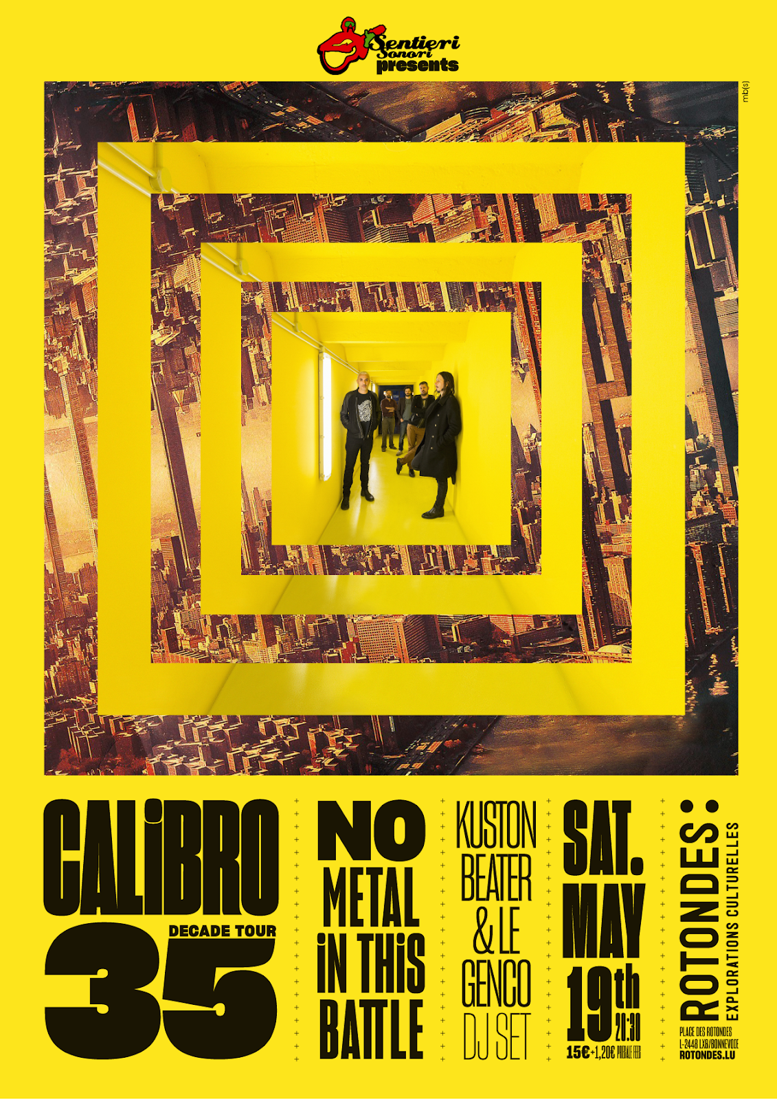 Sentieri Sonori Blog: Calibro 35 live @ Rotondes in ONE MONTH!!