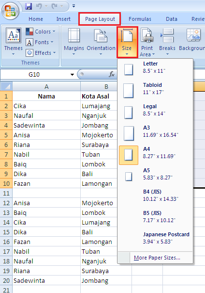 Cara Mudah Setting Page Layout di Ms Excel - Panduan Belajar Ms Office