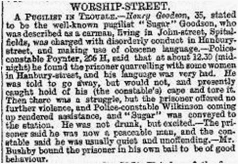 Henry Sugar Goodson: HENRY (SUGAR) GOODSON 1856-1917 History & fight record
